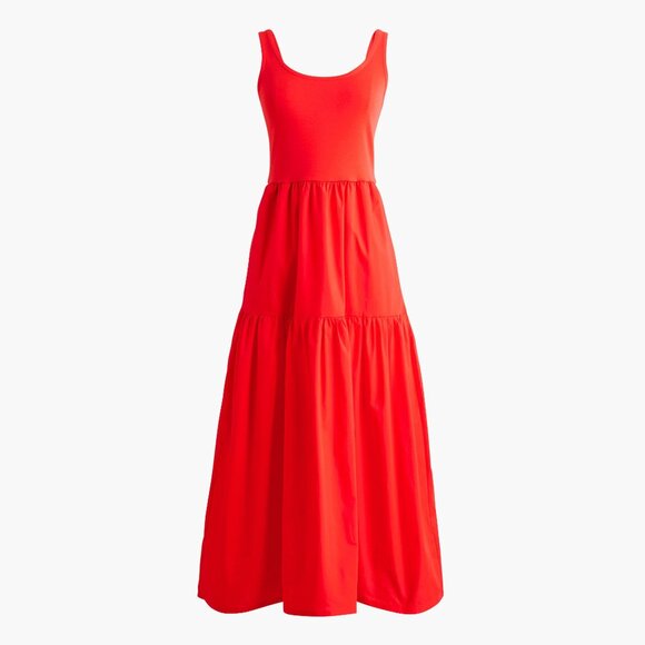 J. Crew Factory | Dresses | Nwtsjcrew Factory Tiered Knit Mixy Midi ...